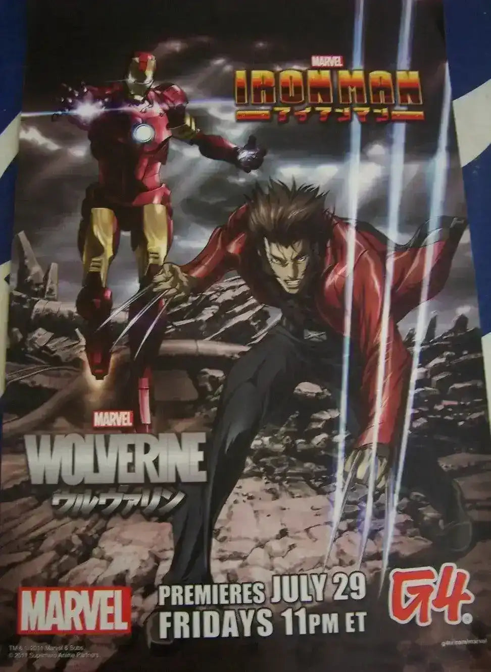 Iron Man Wolverine 2011 Comic-Con G4 promo 11x17 poster