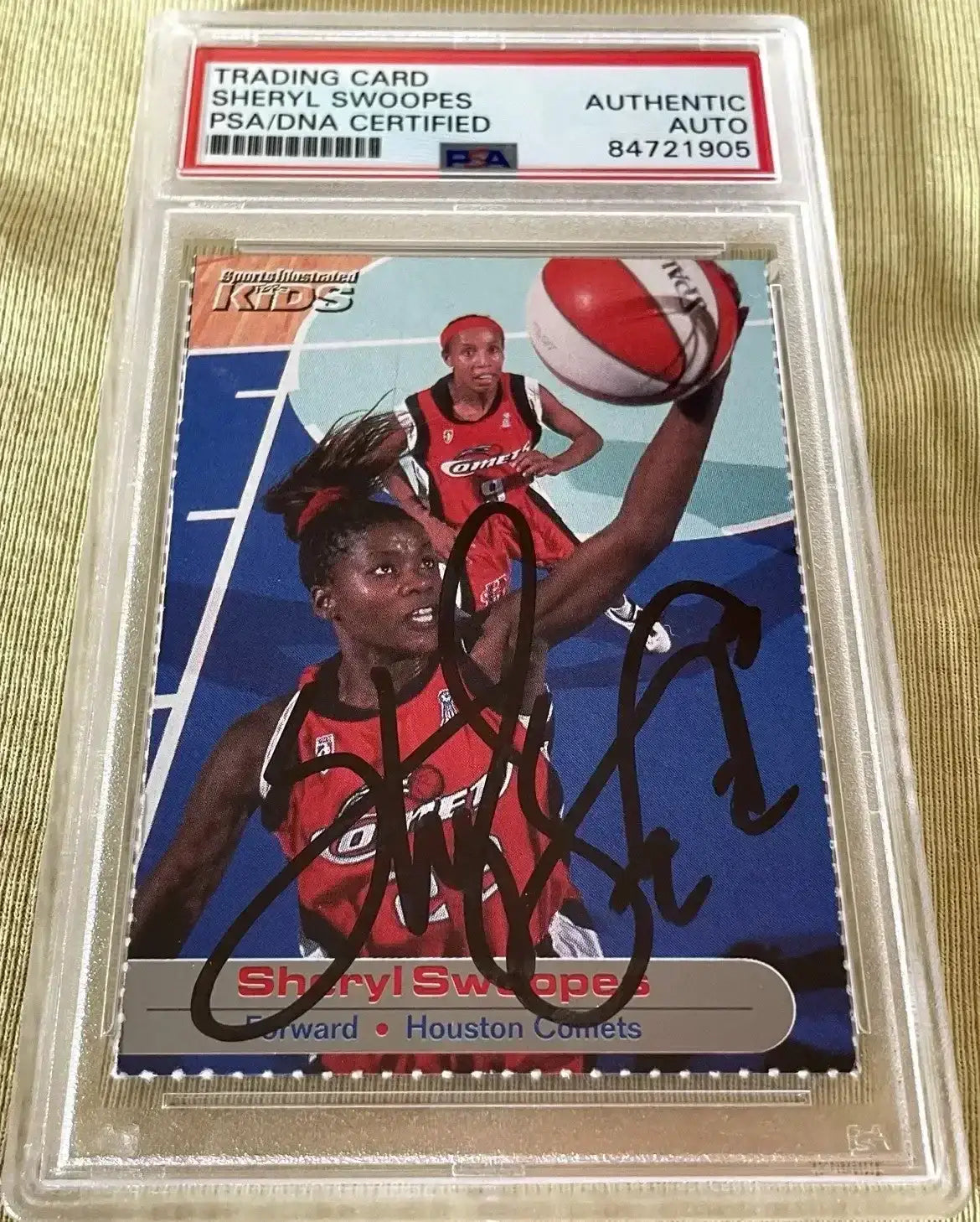 Sheryl Swoopes autographed WNBA Houston Comets 2001 Sports Illustrated ...