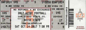 2017 Boise State at San Diego State Aztecs football ticket