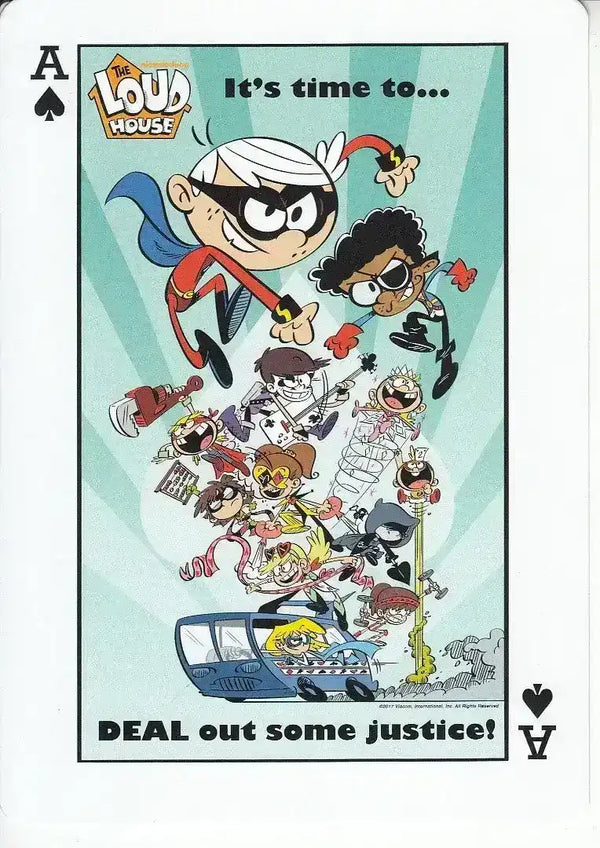The Loud House 2017 Comic-Con 5x7 promo playing card ...