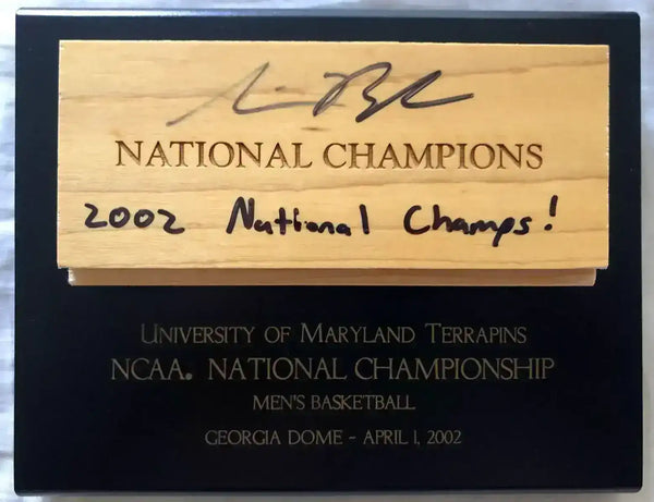 Steve Blake signed Maryland Terrapins 2002 NCAA