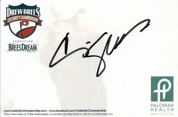 Craig Shoemaker (comedian) autographed 4x6 signature card