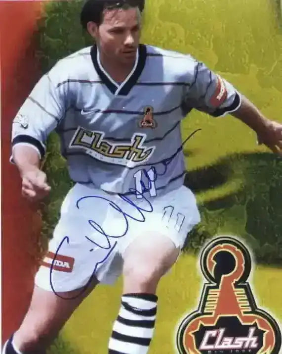 Eric Wynalda autographed MLS San Jose Clash 8x10 photo