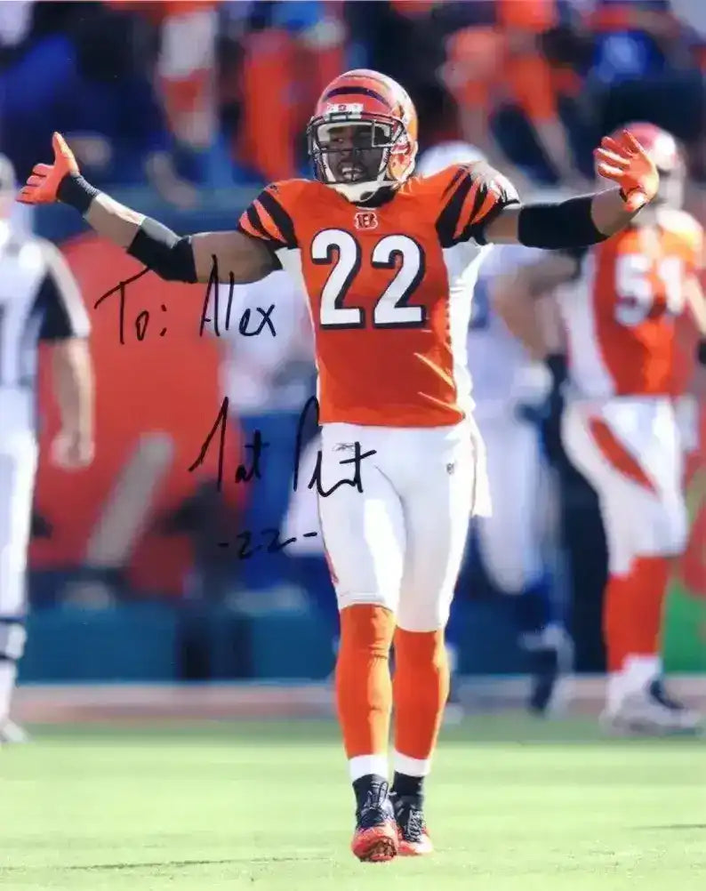 Nate Clements signed Cincinnati Bengals 8x10 photo (To Alex)