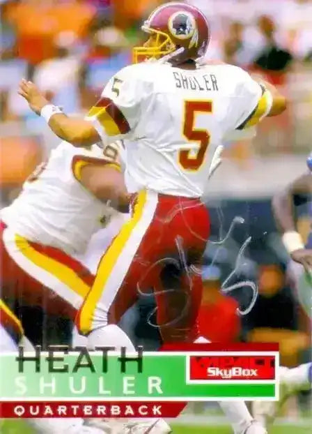 Heath Shuler signed Redskins 1995 SkyBox Impact card ...
