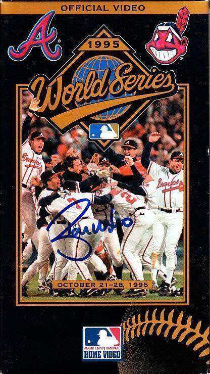 Ryan Klesko signed Braves 1995 World Series VHS Video