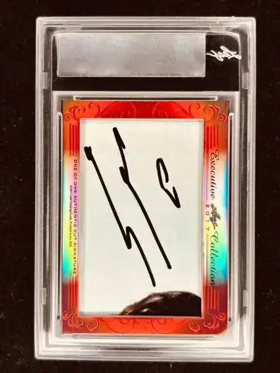 Alyssa Milano & Shannen Doherty 2017 Leaf Cut Signature card