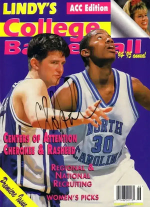 Cherokee Parks signed Duke Blue Devils 1994-95 Lindy’s cover