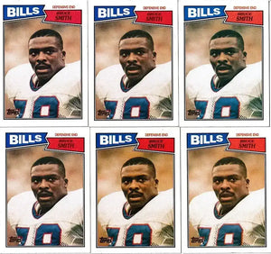 6 Bruce Smith Buffalo Bills 1987 Topps second year cards