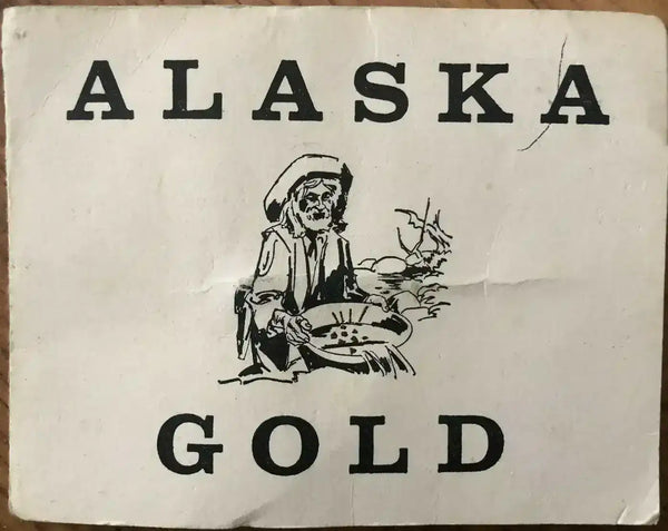 Alaska Placer Gold Flakes in vial & souvenir folder