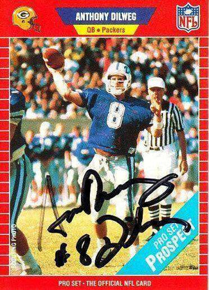 Anthony Dilweg signed Duke Blue Devils 1989 Pro Set RC