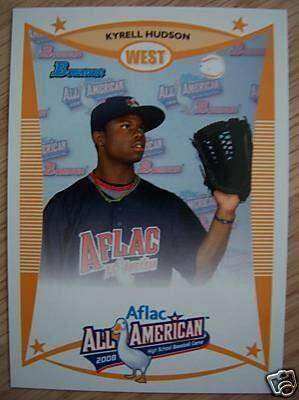 Kyrell Hudson 2008 AFLAC Bowman Rookie Card