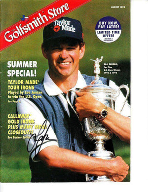 Lee Janzen signed 1998 US Open Champion golfsmith catalog