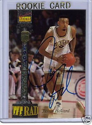 Juwan Howard certified autograph Michigan Wolverines Fab Five 1994 Sig