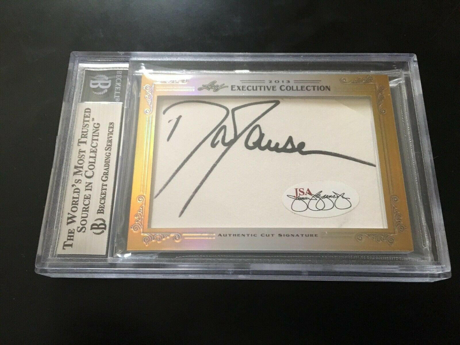 Bonnie Blair and Dan Jansen 2013 Leaf Masterpiece Cut Signature ...