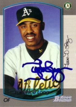 Terrence Long autographed Oakland A's card | AutographsForSale.com
