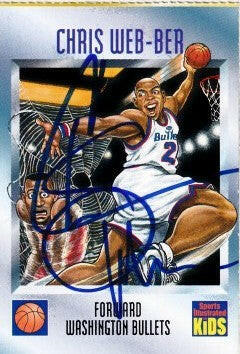 Chris Webber autographed Washington Bullets 1995 Sports Illustrated fo